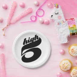 High Five Party Paper Plates | Zazzle