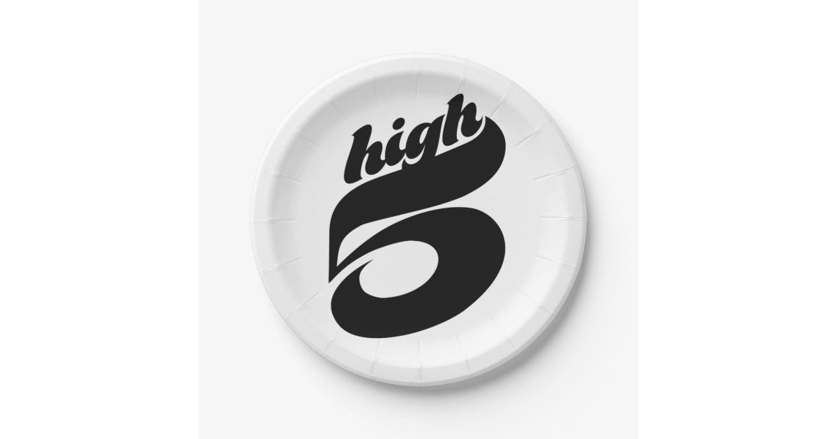 High Five Party Paper Plates | Zazzle