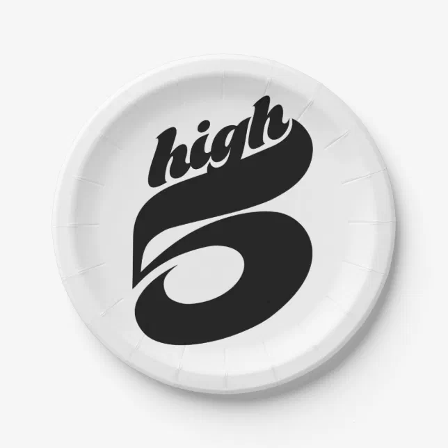 High Five Party Paper Plates | Zazzle