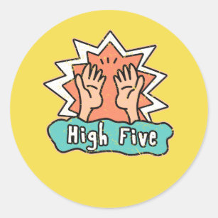 High Five Stickers | Zazzle