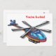 High Flying Helicopter Party Invite | Zazzle