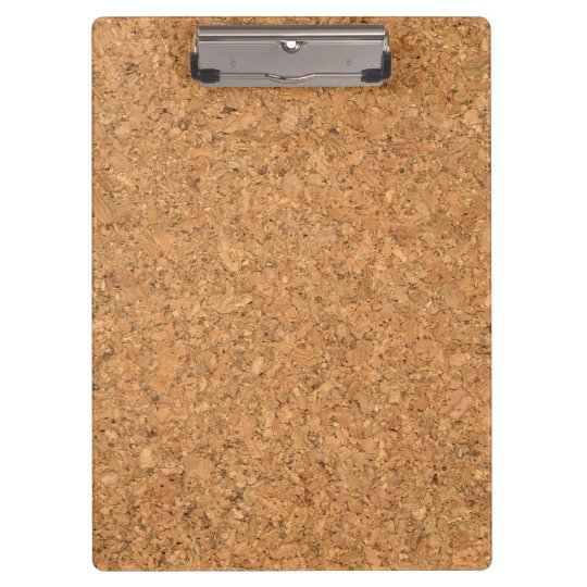 High Quality Texture Of The Cork Board Clipboard | Zazzle.com