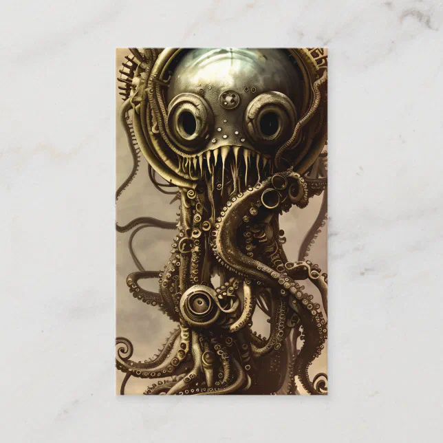 High Quality Underwater Portrait of an Octopus Business Card | Zazzle