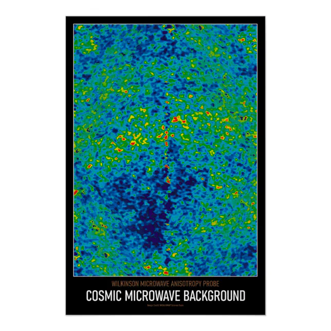 High Res Astronomy Cosmic Microwave Background Poster | Zazzle