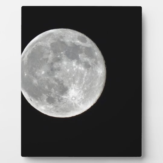 High resolution Full Moon Photo Plaque | Zazzle.com