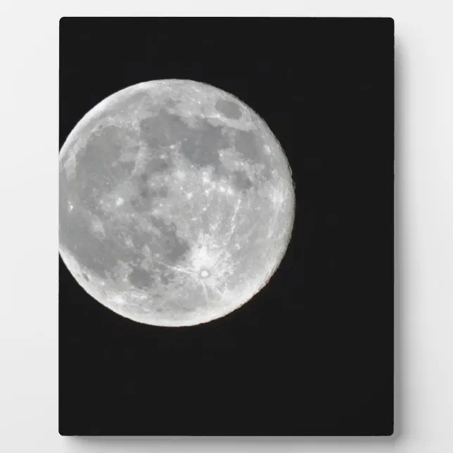 High resolution Full Moon Photo Plaque | Zazzle