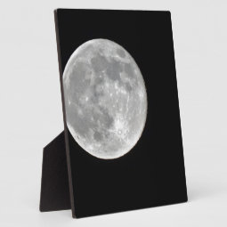 High resolution Full Moon Photo Plaque | Zazzle