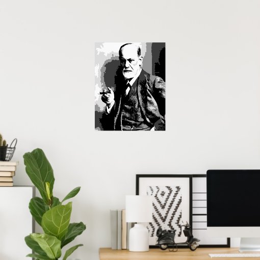 High resolution Sigmund Freud vector art Poster | Zazzle