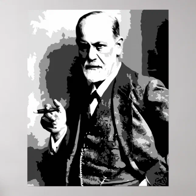 High resolution Sigmund Freud vector art Poster | Zazzle