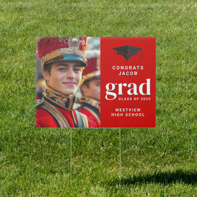 High School Band Graduation Class of 2025 Sign | Zazzle