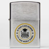 High School Class Reunion College Graduation Year Zippo Lighter | Zazzle