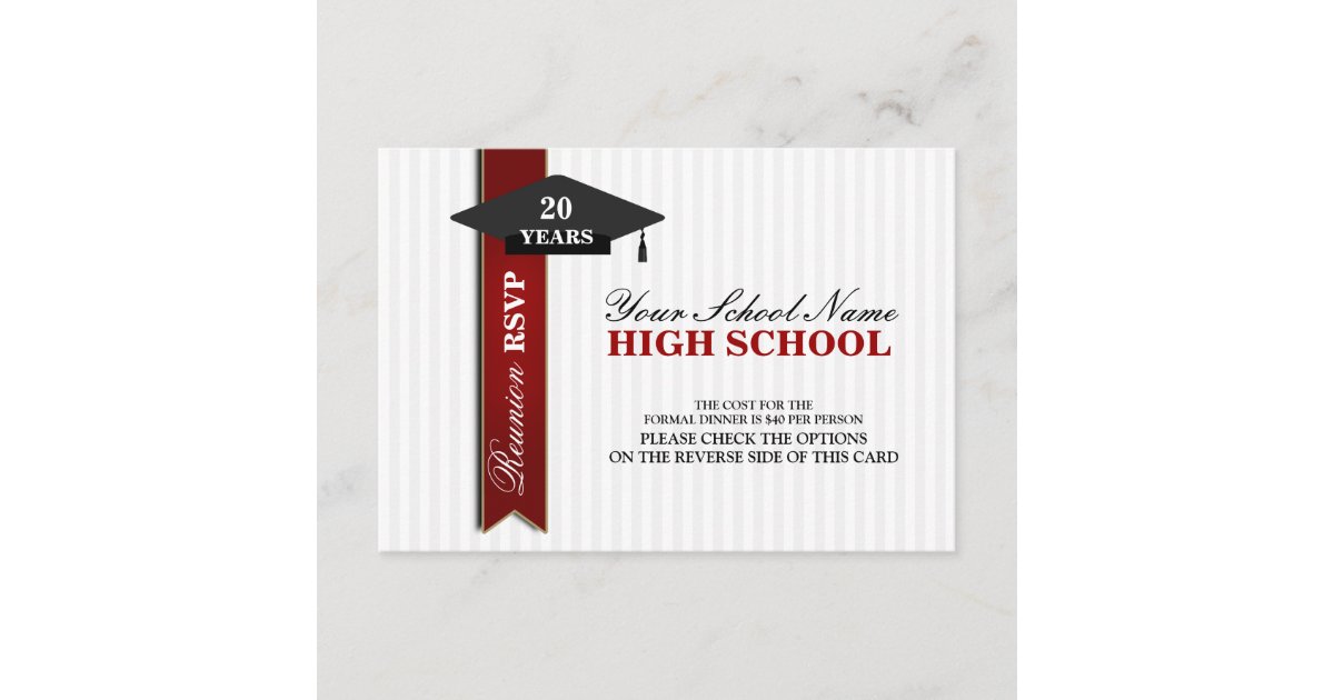 High School Class Reunion RSVP | Zazzle.com