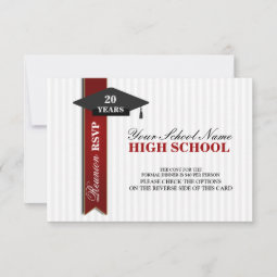 High School Class Reunion RSVP | Zazzle