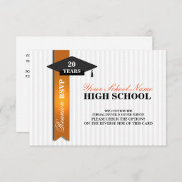High School Class Reunion RSVP Invitation | Zazzle