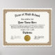 High School diploma, homeschool certificate, GED Poster | Zazzle