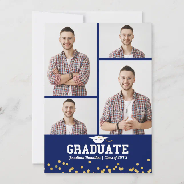 High School Graduation Announcement 4 Photo | Zazzle