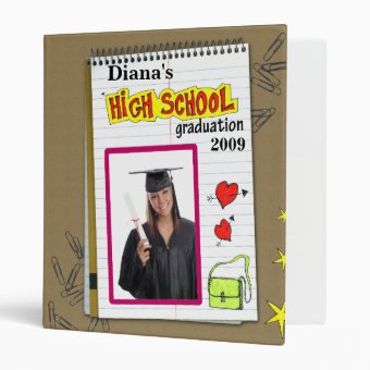 High School Graduation Binder | Zazzle