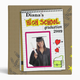 High School Graduation Binder | Zazzle