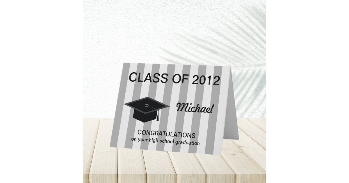 High School Graduation Card -- Congratulations | Zazzle