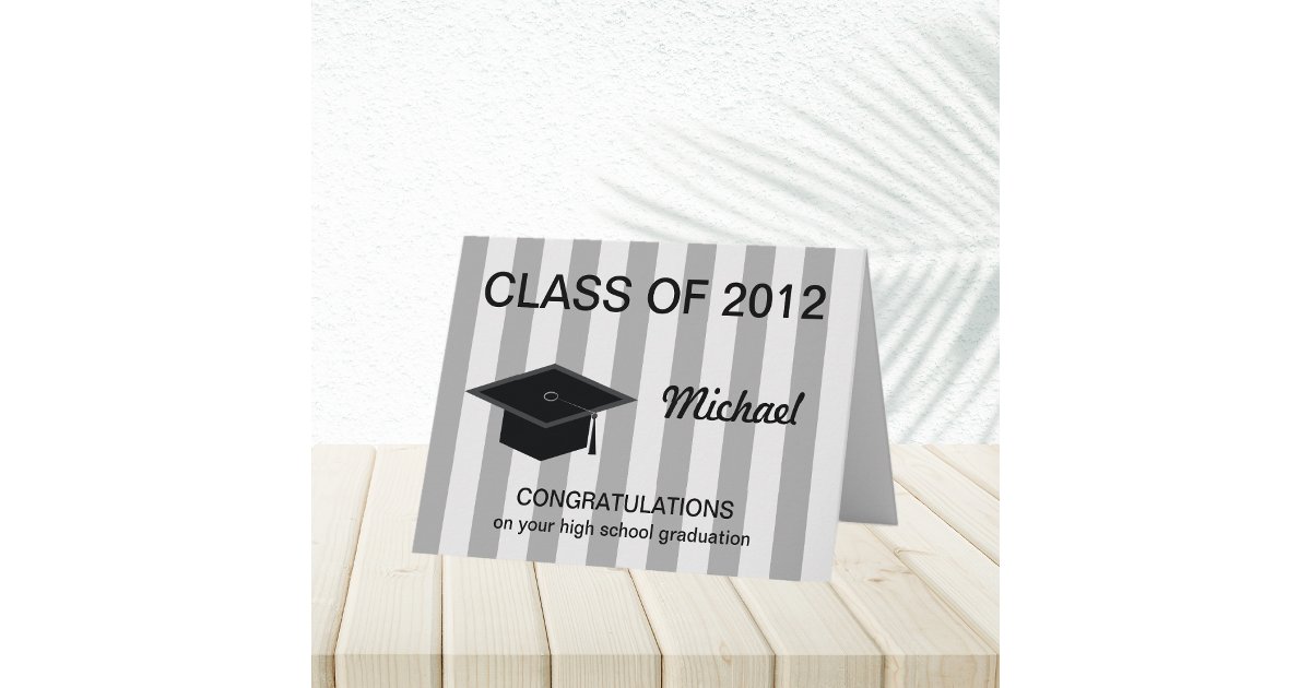 High School Graduation Card -- Congratulations | Zazzle