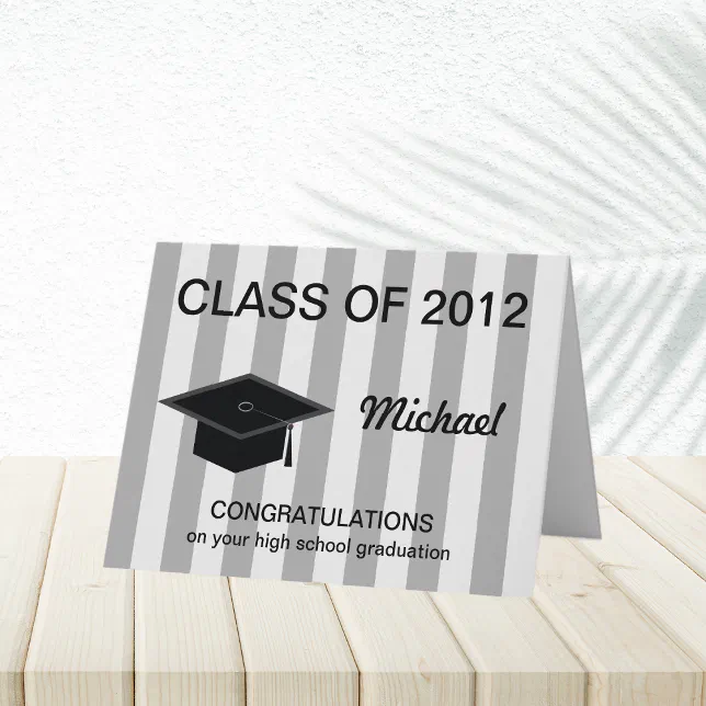 High School Graduation Card -- Congratulations | Zazzle