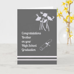 High School Graduation Card for Brother | Zazzle