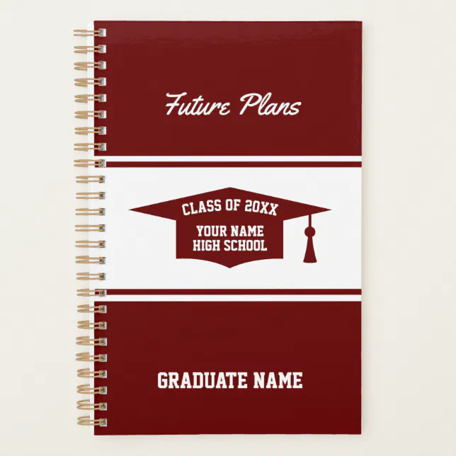 High School graduation Class year gift calendar Planner | Zazzle