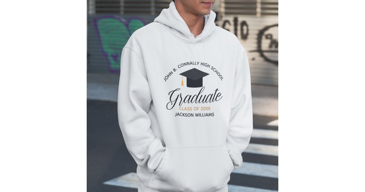 High School Graduation Custom Graduate Hoodie | Zazzle