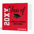 High School Graduation Memory Books 3 Ring Binder | Zazzle