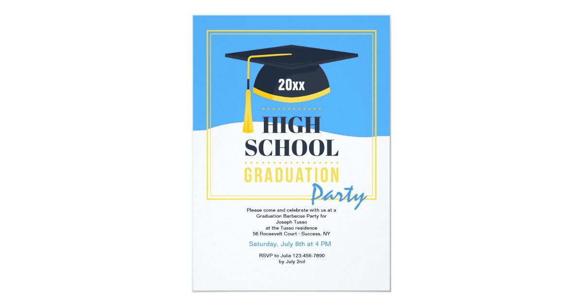 High School Graduation Party Invitation | Zazzle.com
