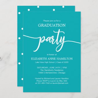 High School Graduation Party Invitations | Zazzle