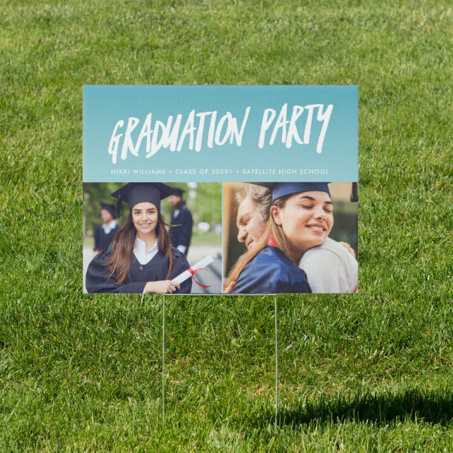 High School Graduation Party Photo Sign | Zazzle
