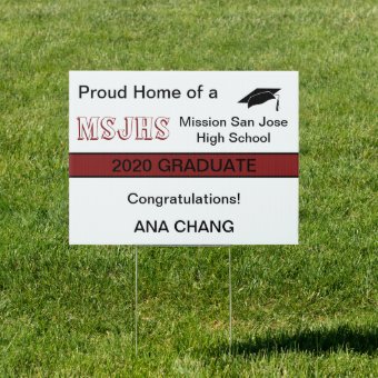 High School graduation yard sign | Zazzle