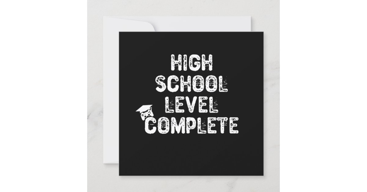 High School Level Complete Invitation | Zazzle
