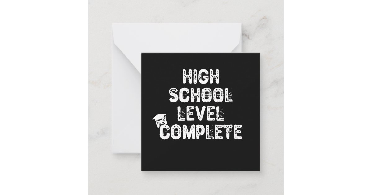 High School Level Complete Note Card | Zazzle