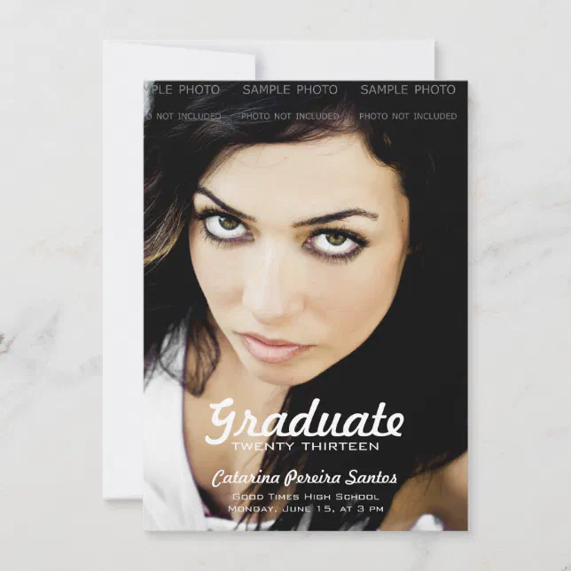 High School Photo Graduation Announcements 2013 | Zazzle