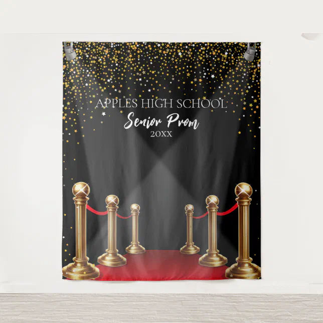 High School Prom Backdrop Hollywood Red Carpet | Zazzle