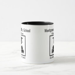 High School Reunion Custom Black Minimalist Mug | Zazzle
