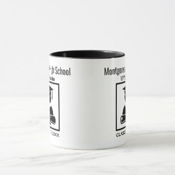 High School Reunion Custom Black Minimalist Mug | Zazzle