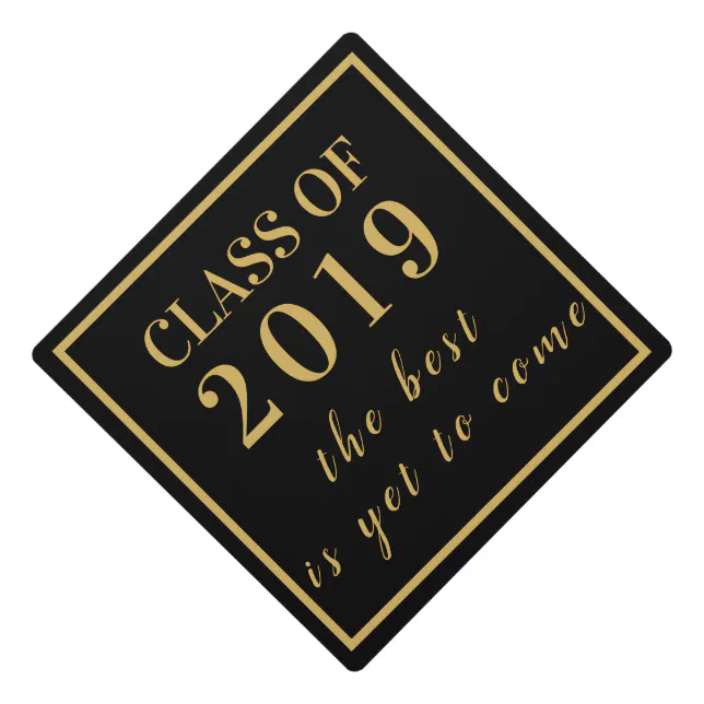 High School Reunion Graduation Class of 2019 Graduation Cap Topper | Zazzle
