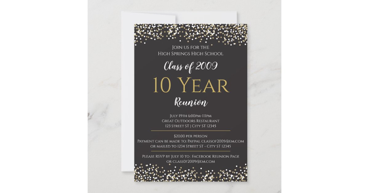 High School Reunion Invitation | Zazzle