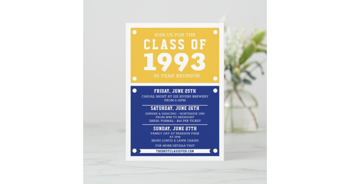 High School Reunion Invitations | Reunion | Zazzle