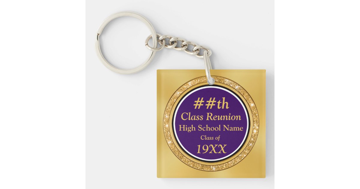High School Reunion Souvenirs, Personalized Keychain | Zazzle
