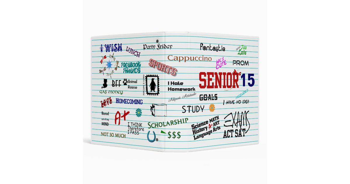 High School SENIOR Year Binder | Zazzle
