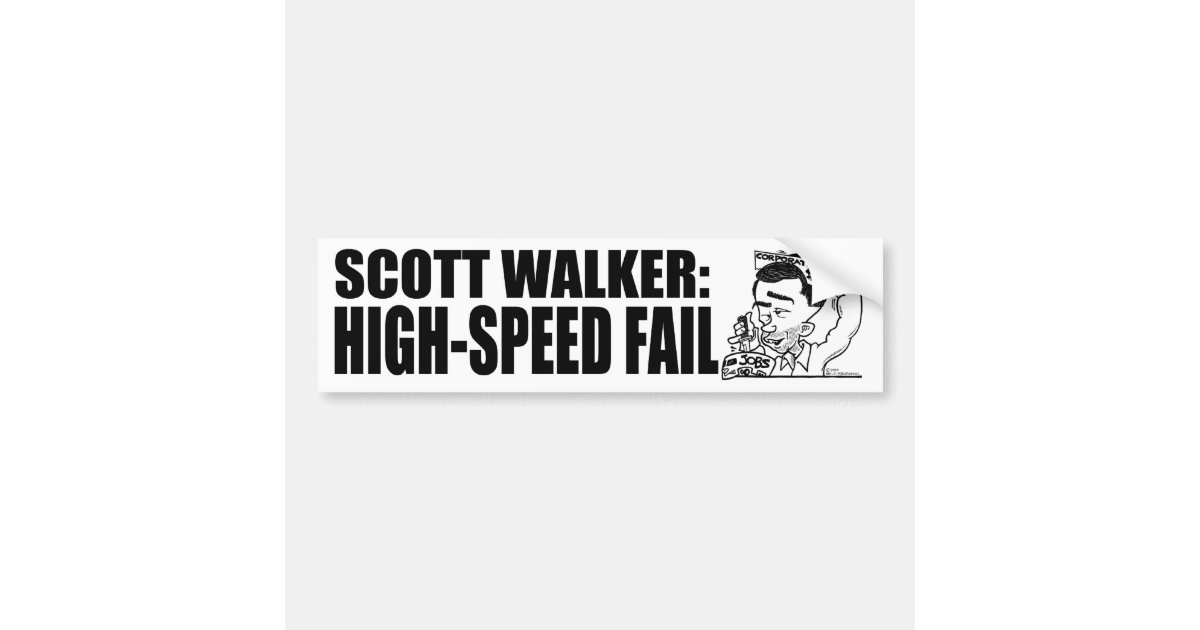 High-Speed Fail Bumper Sticker | Zazzle