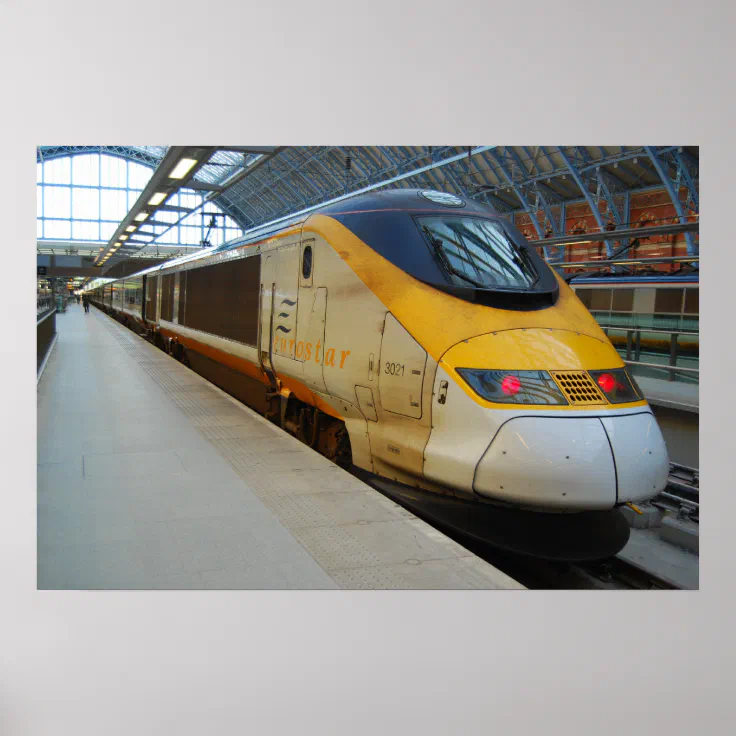 High speed train poster | Zazzle