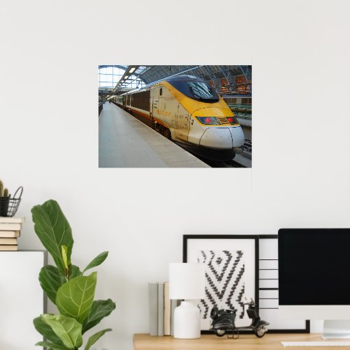 High speed train poster | Zazzle
