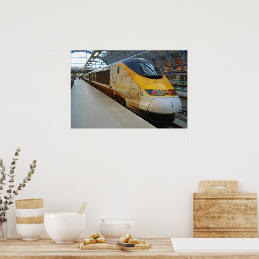 High speed train poster | Zazzle