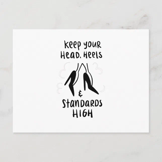 High Standards Postcard | Zazzle