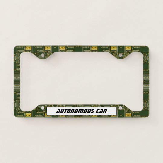 High Tech Autonomous Car License Plate Frame | Zazzle.com